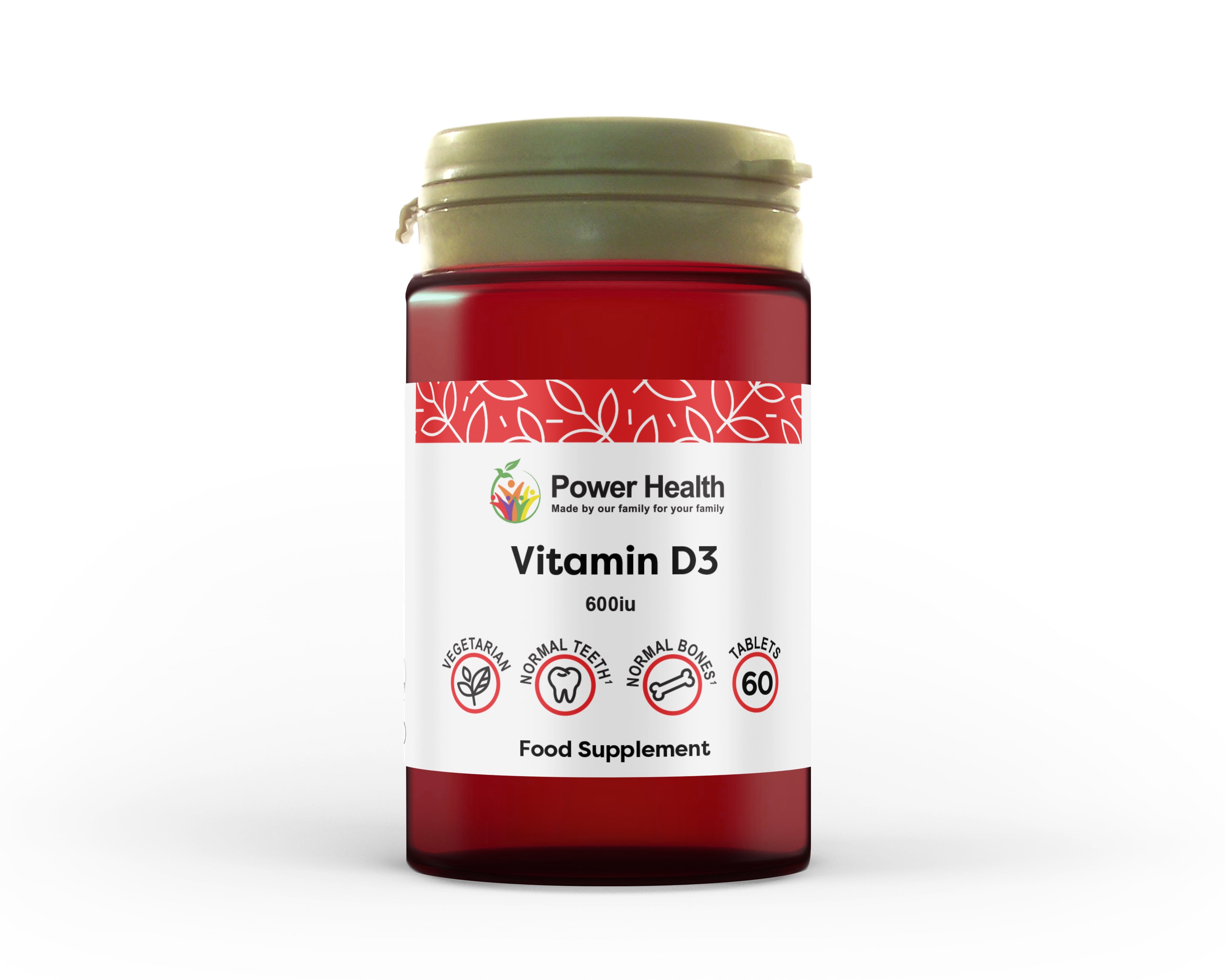 VITAMIN D3 600IU/15MCG – Power Health